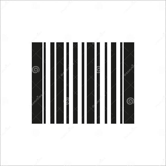 A Black and White Barcode on a White Background Stock Vector ...