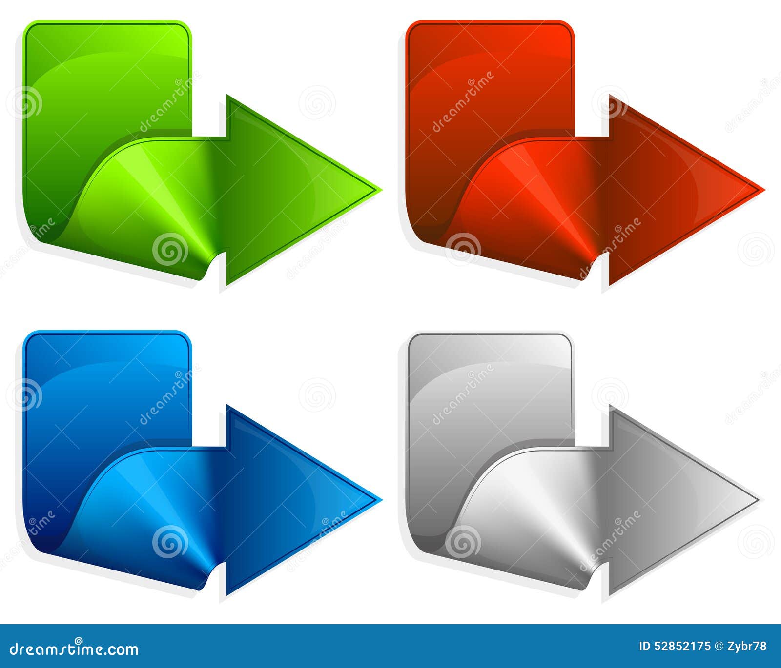 Collection Label with Arrow Stock Vector - Illustration of banner ...