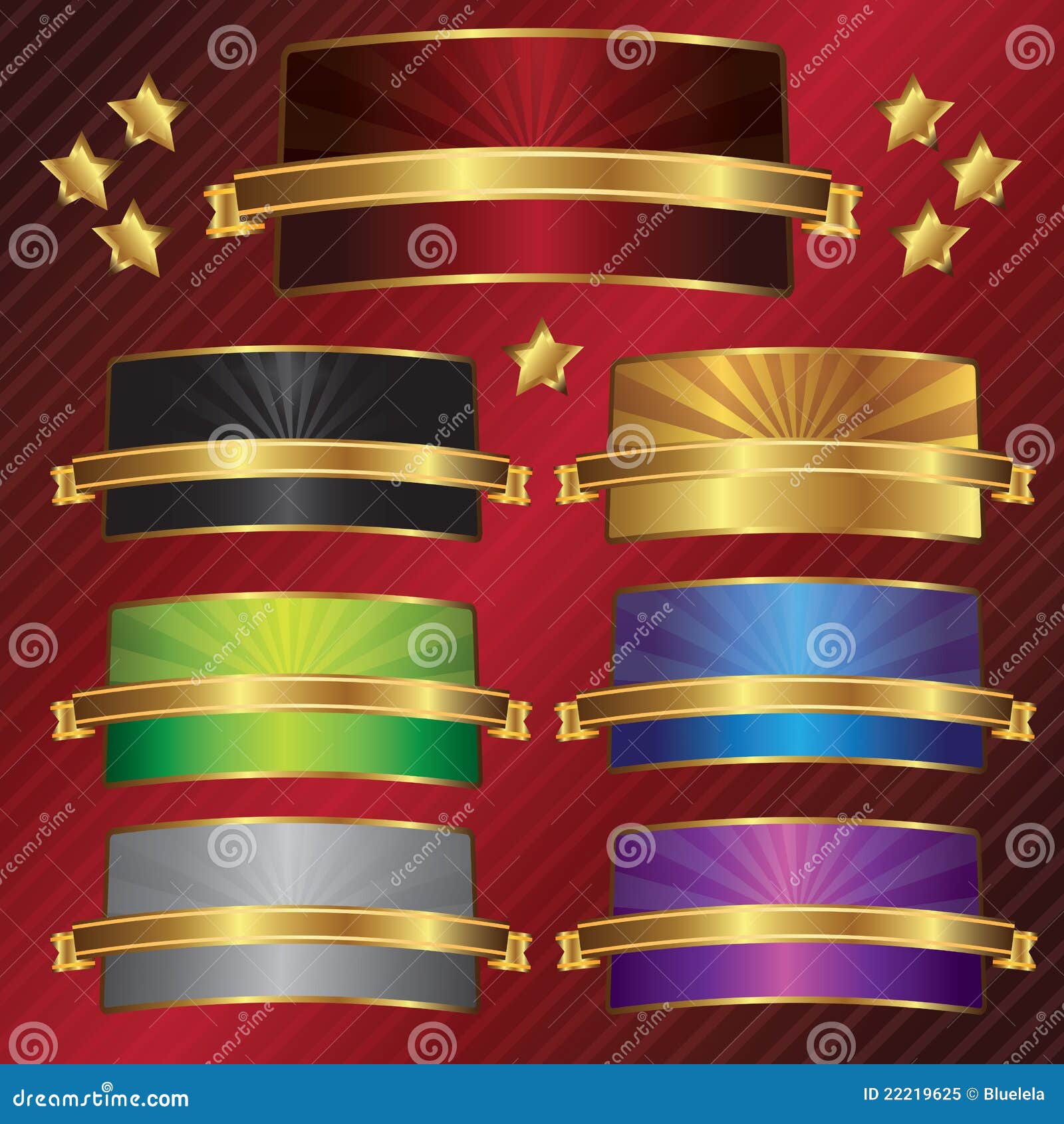 Collection of labels stock vector. Illustration of metal - 22219625