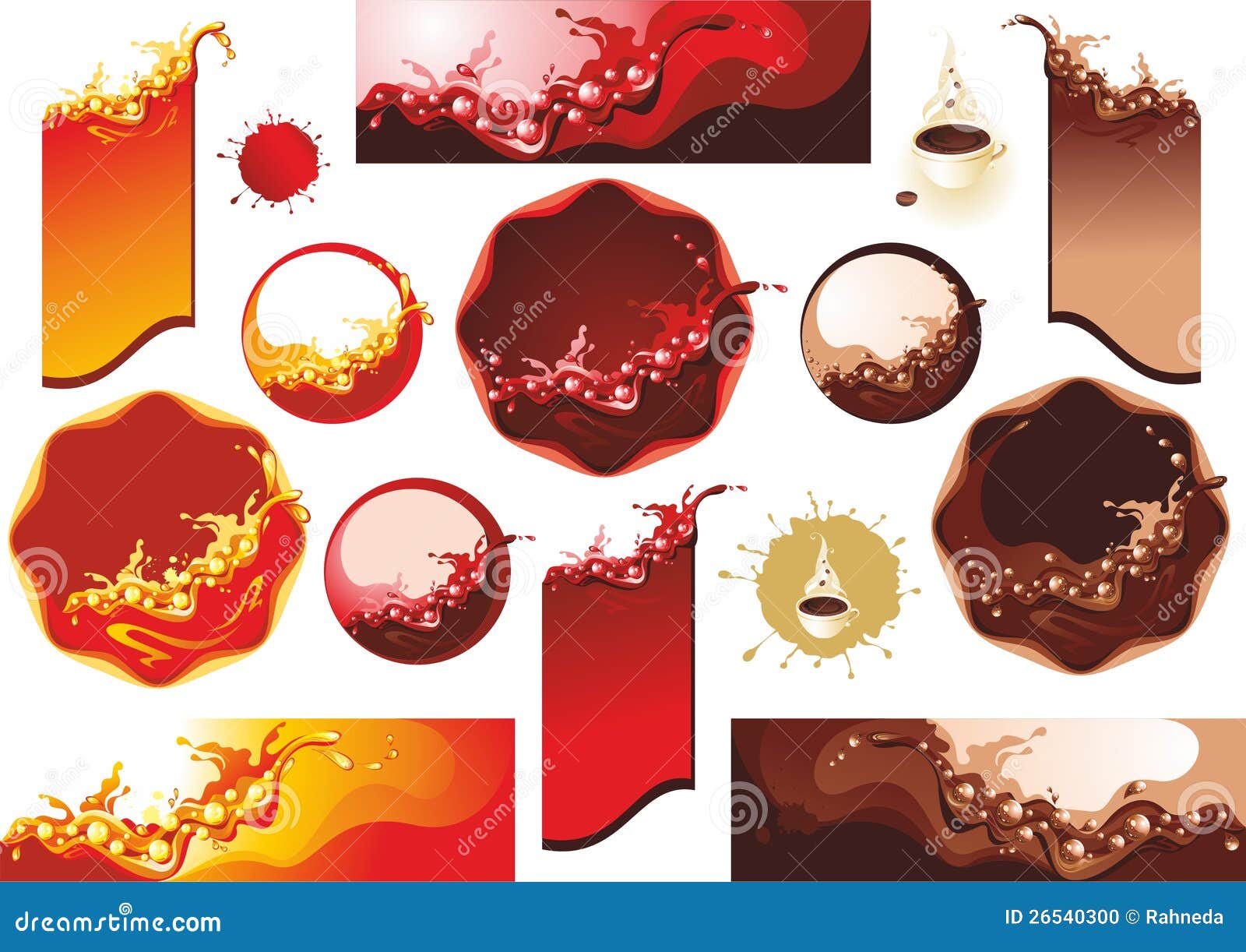 Collection labels stock vector. Illustration of idea - 26540300