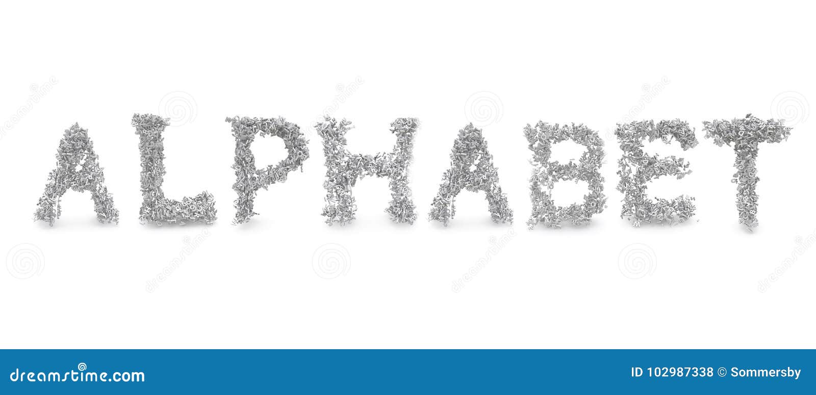 Collection of a Large Group of Letters Forming the Text ALPHABET Stock ...