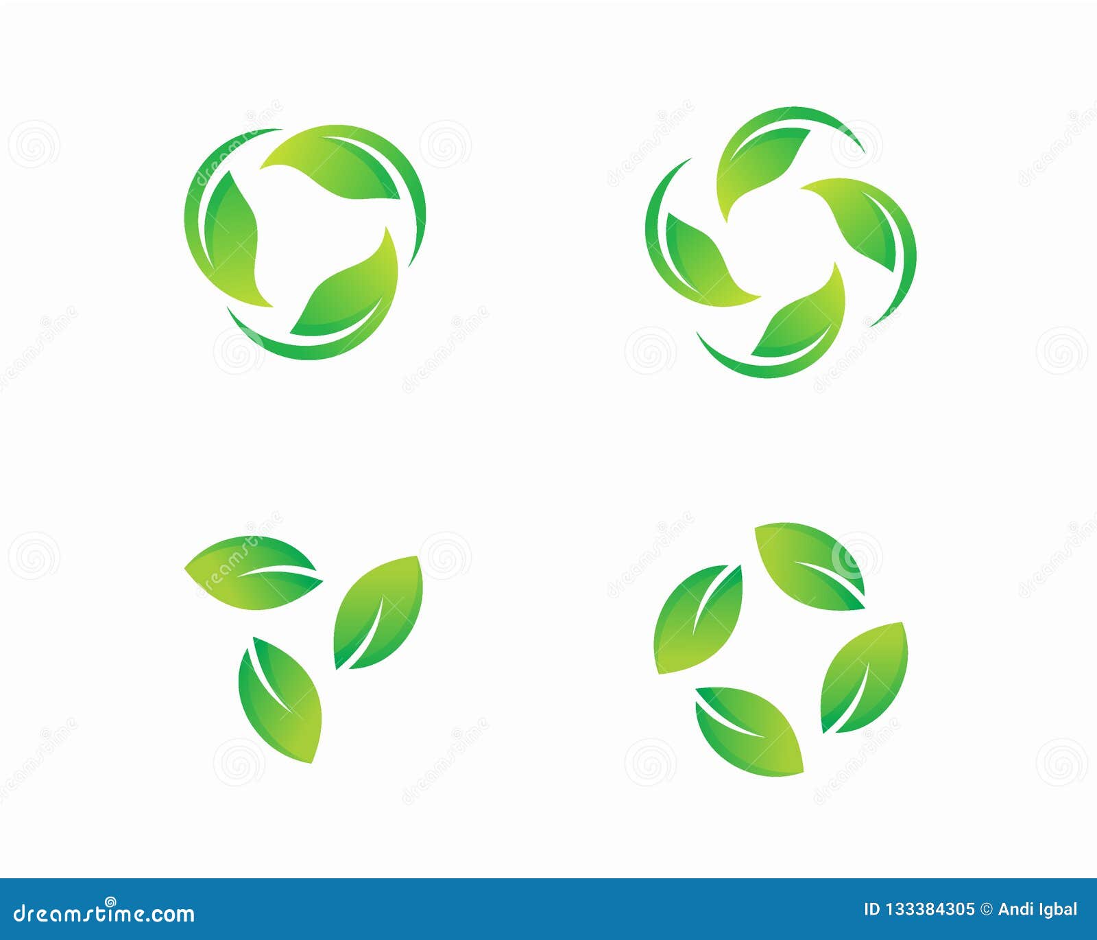 Collection Leaf Rotation Logo Design Concept, Leaf Swirl. Nature Logo ...