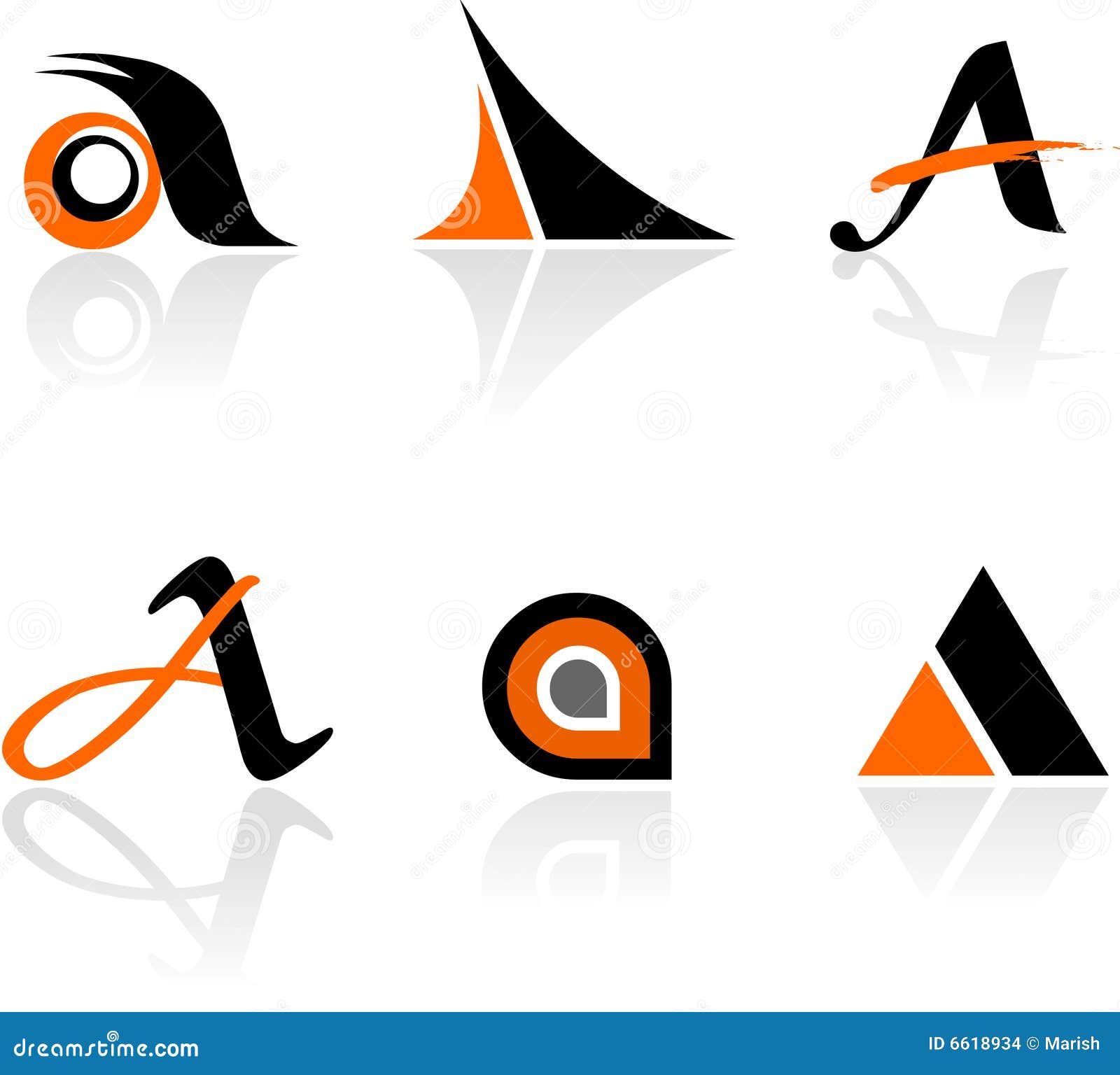 Collection of Letter a Icons Stock Vector - Illustration of vector ...