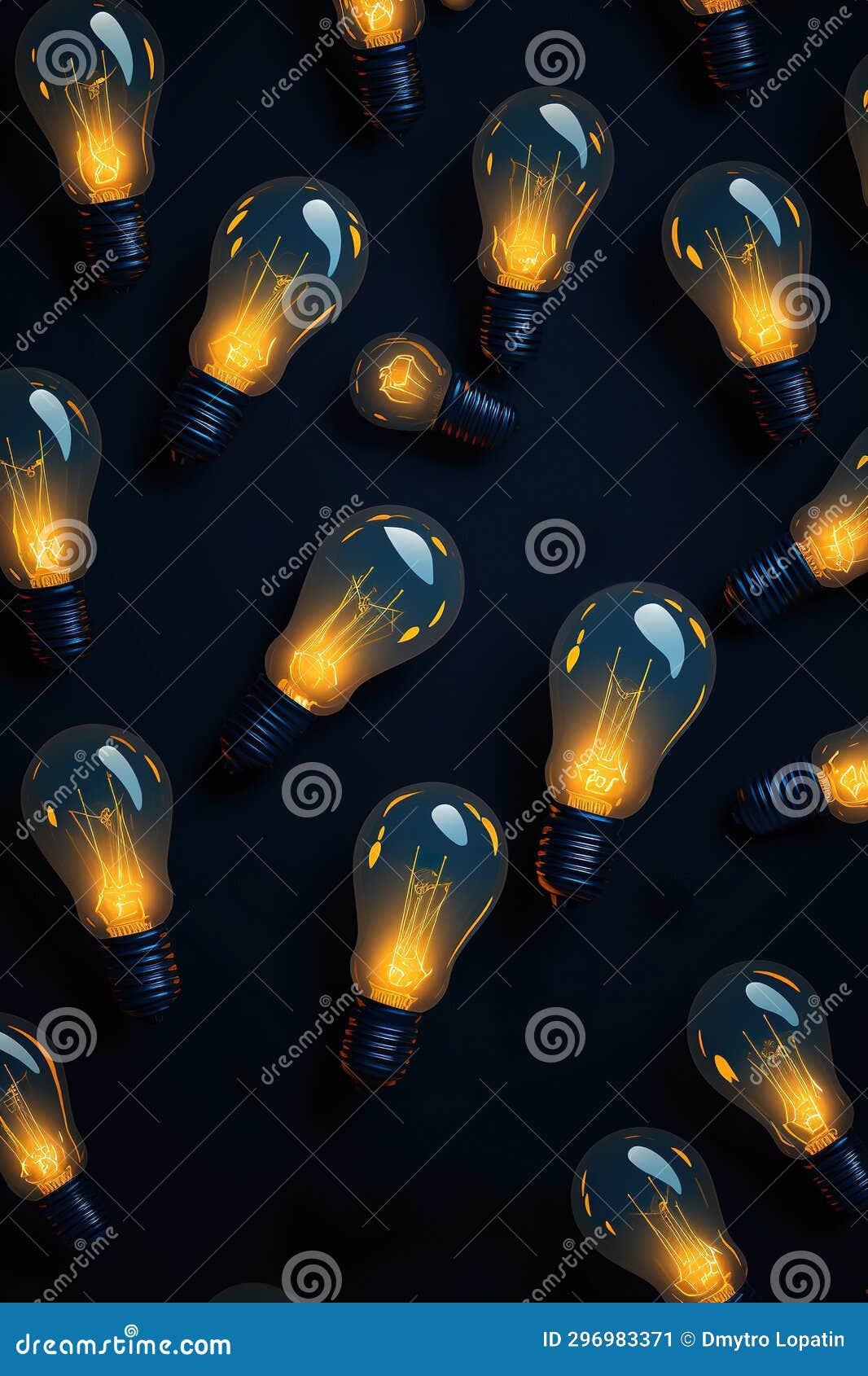 Collection of Light Bulb Pattern Background, Electric Lamp Texture ...