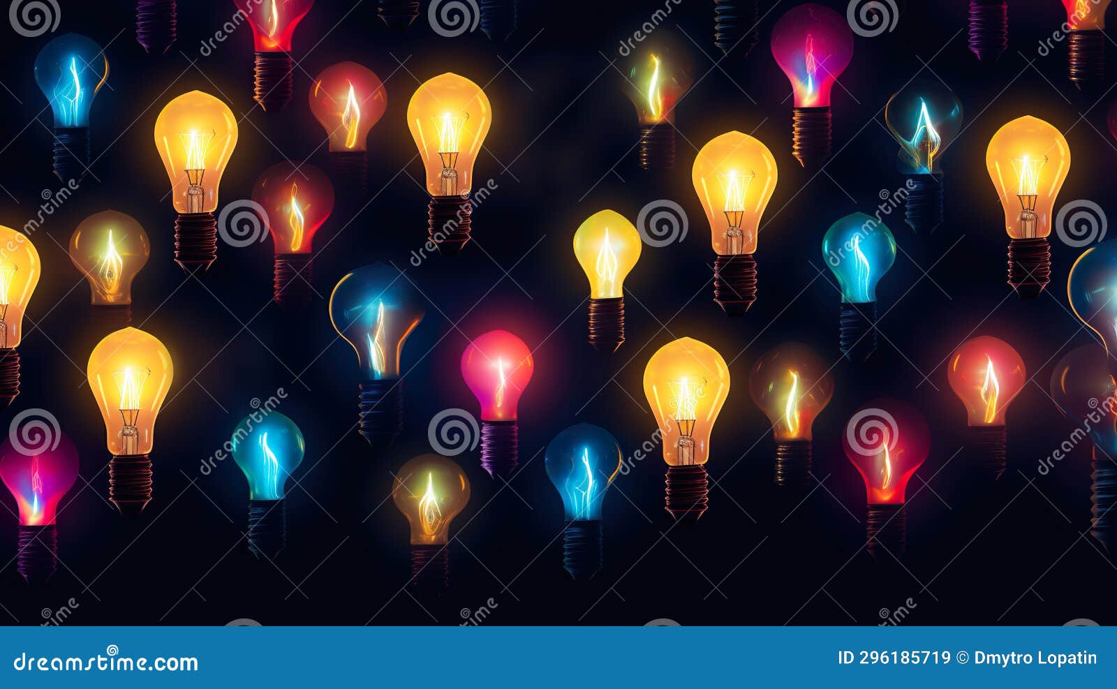 Collection of Light Bulb Pattern Background, Electric Lamp Texture ...