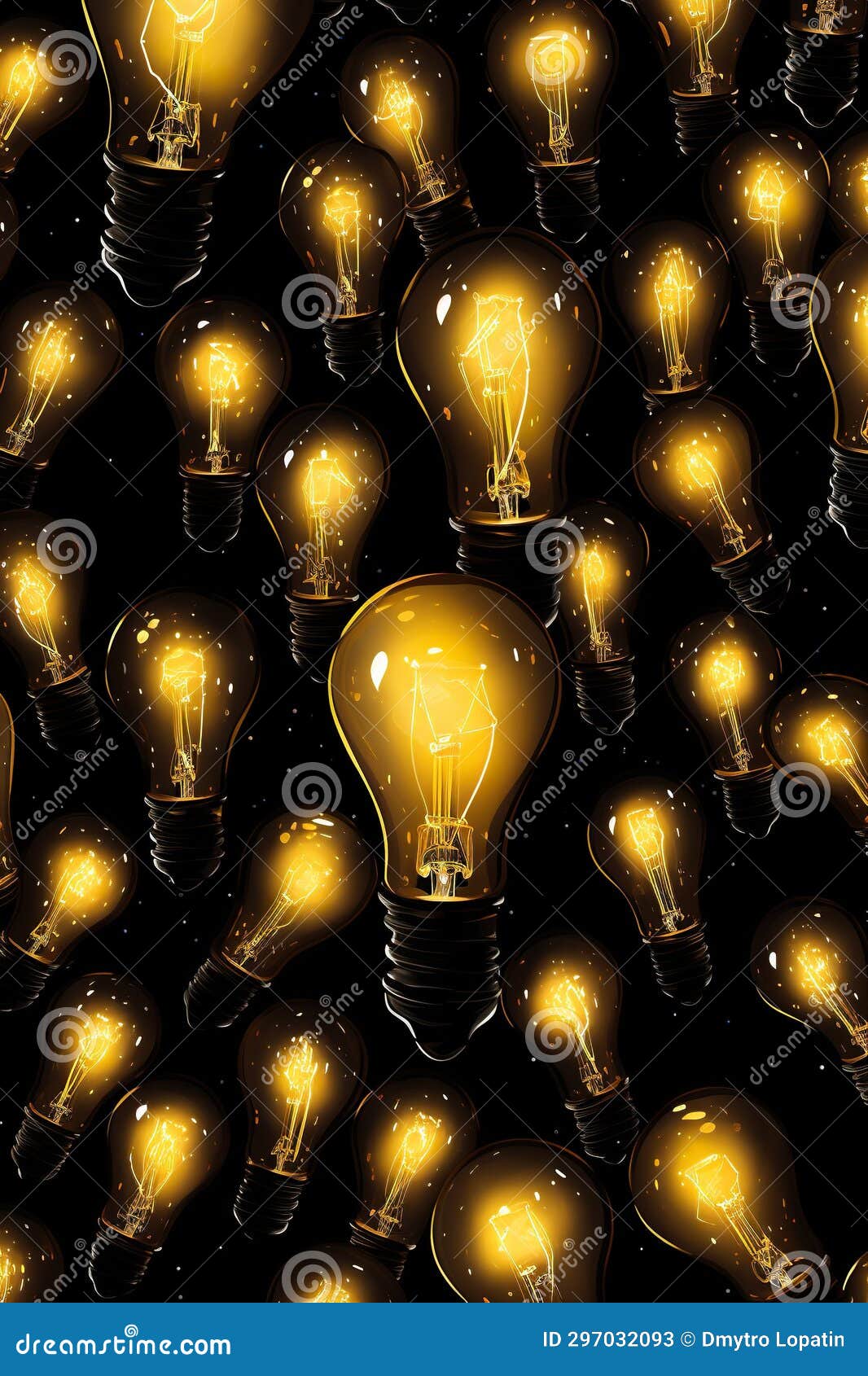 Collection of Light Bulb Pattern Background, Electric Lamp Texture ...