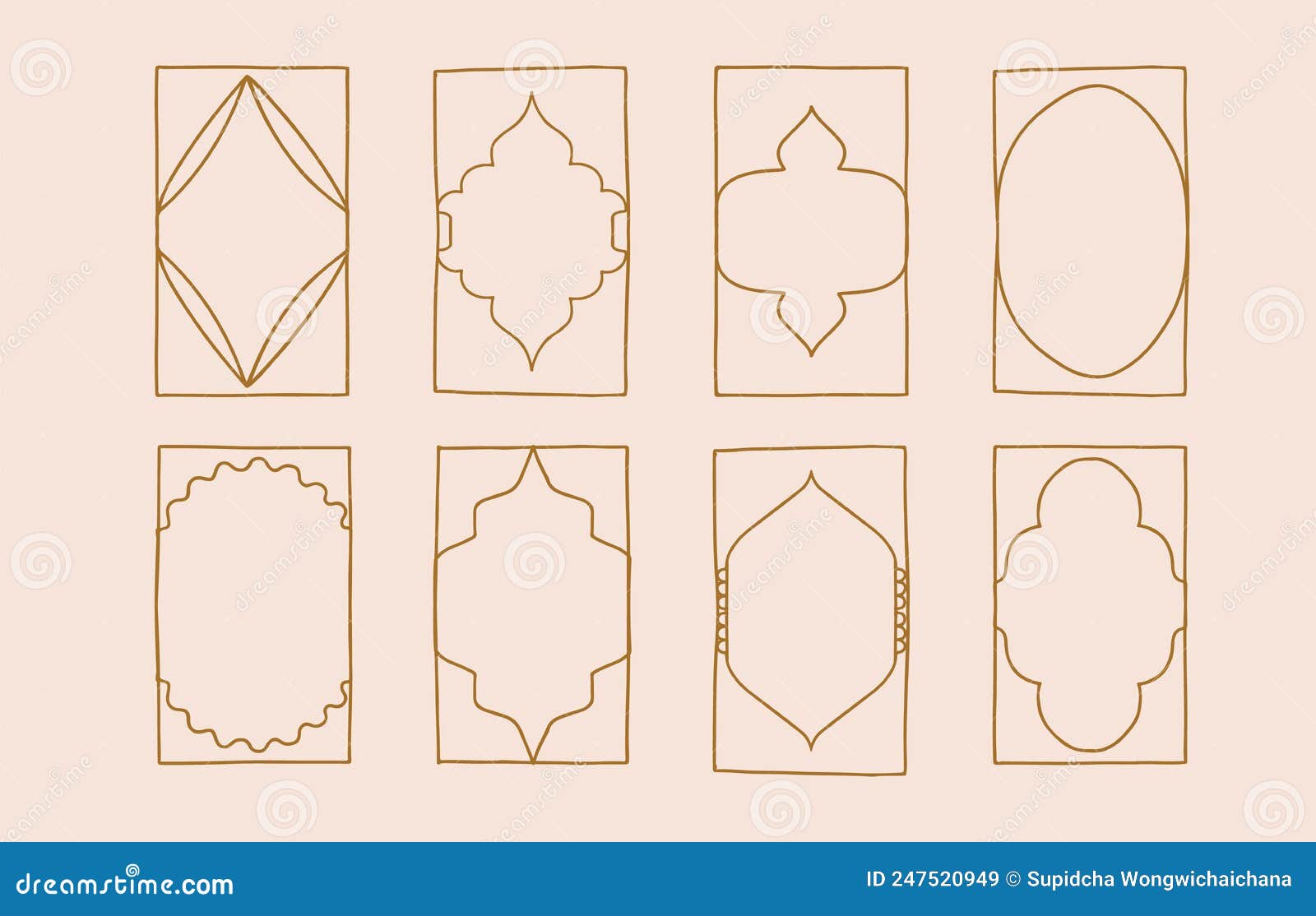 Collection of Line Design with Shape,frame.Editable Vector Illustration ...