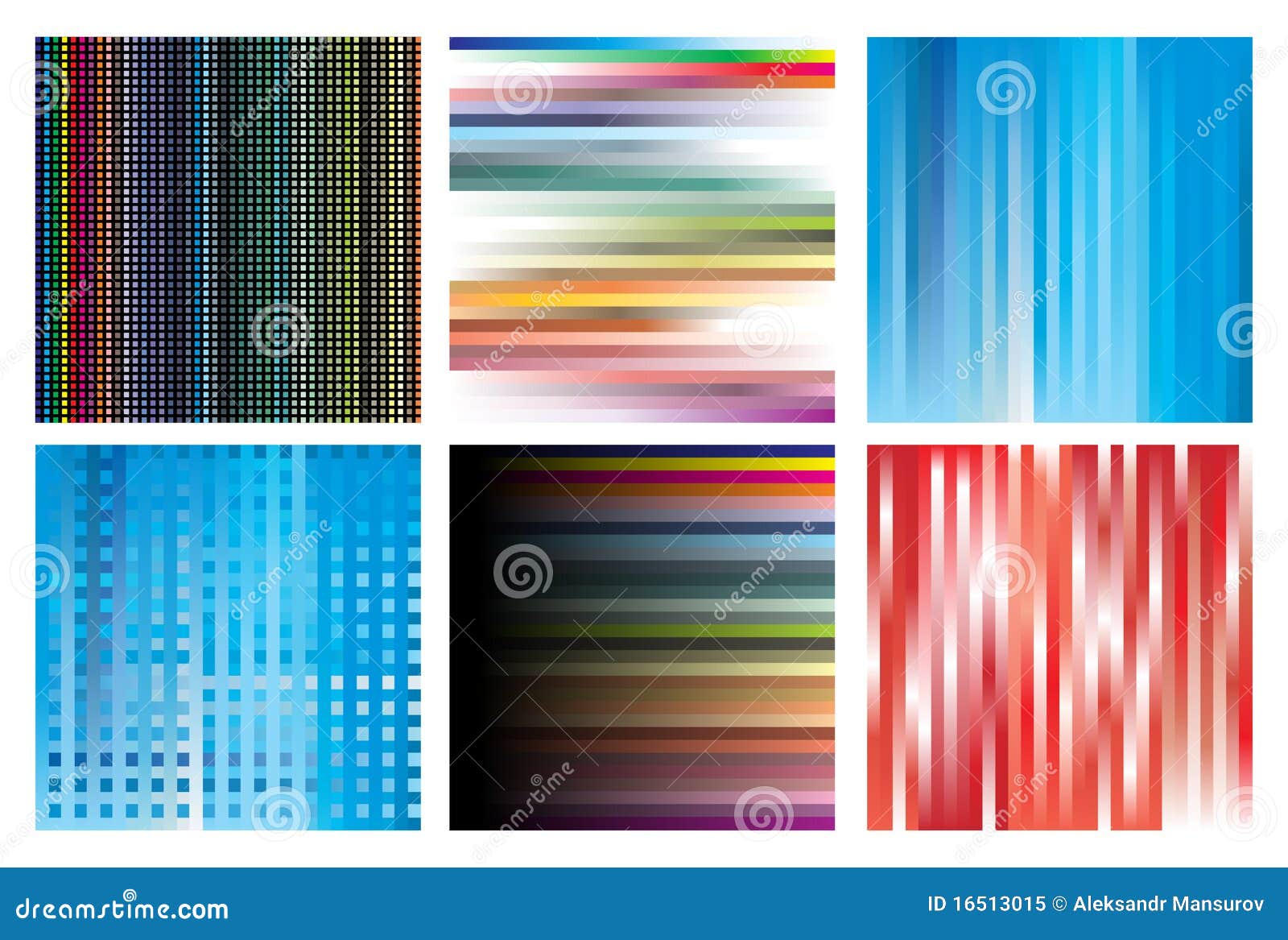 Collection of Linear Structures Stock Vector - Illustration of gradient ...