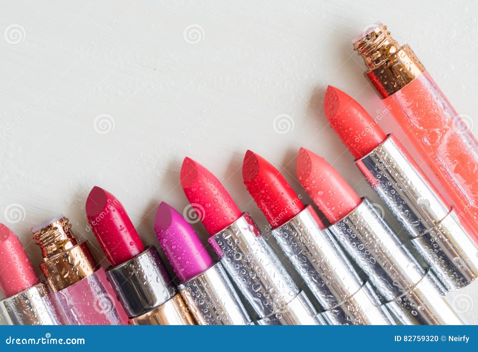 Collection of lipsticks stock photo. Image of background - 82759320