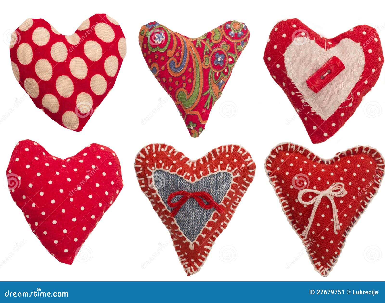 Collection of Little Hearts Stock Image - Image of cotton, heart: 27679751