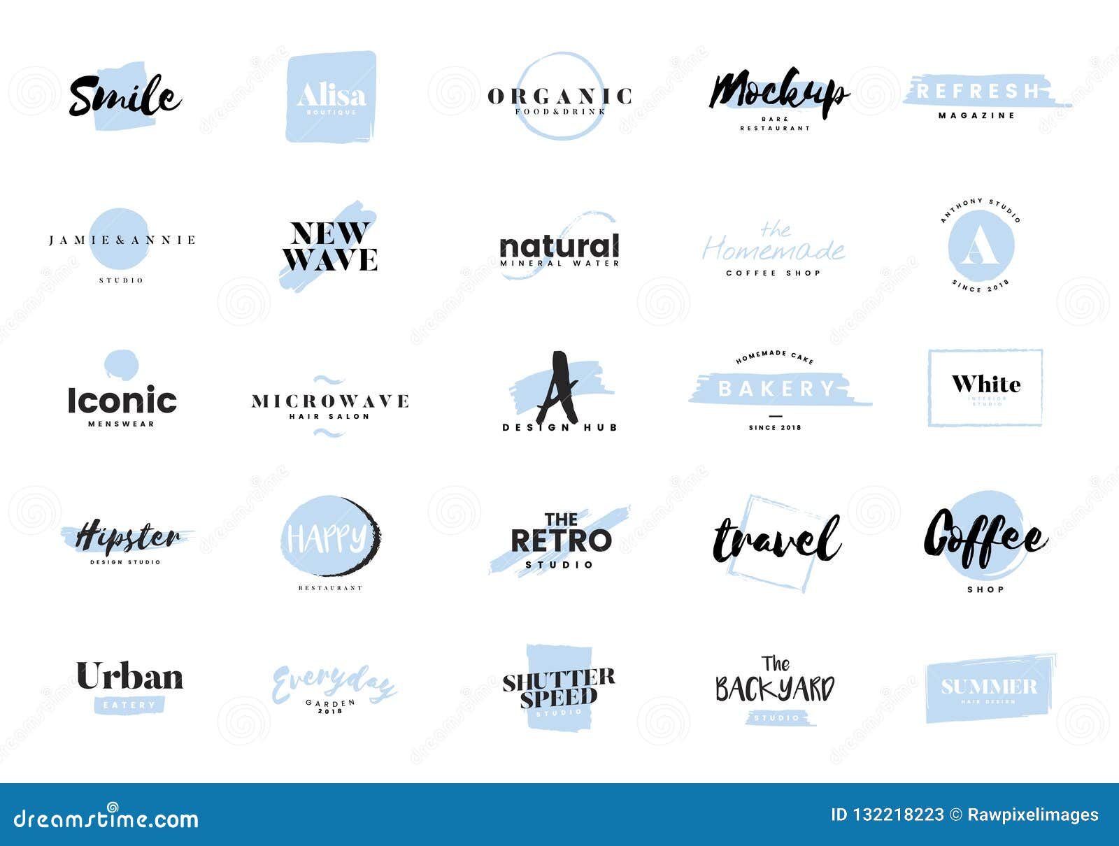 Collection of Logos and Branding Vector Stock Vector - Illustration of ...