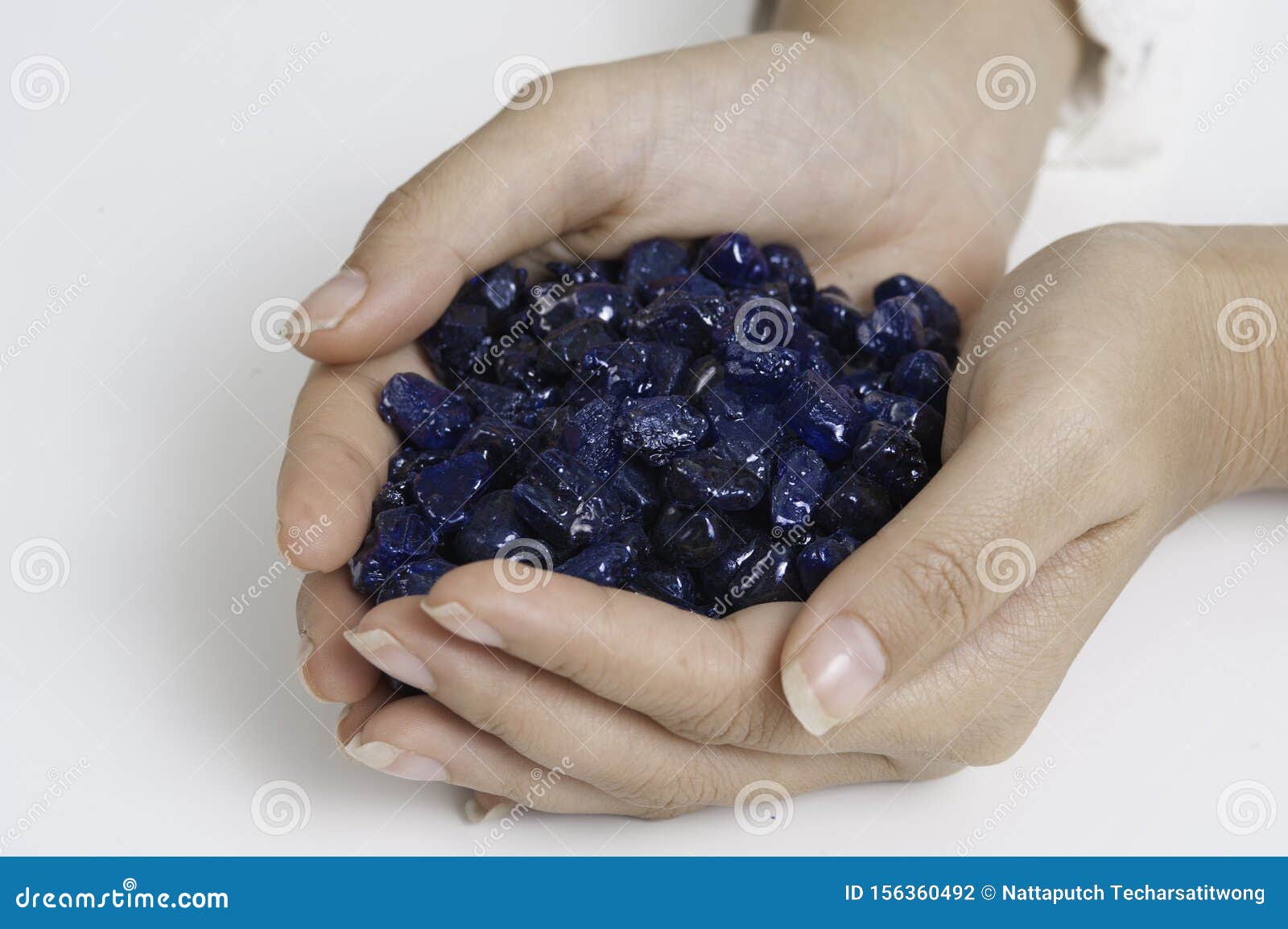 Collection of Lovely Blue Rough and Uncut Sapphire Gemstones Stock ...