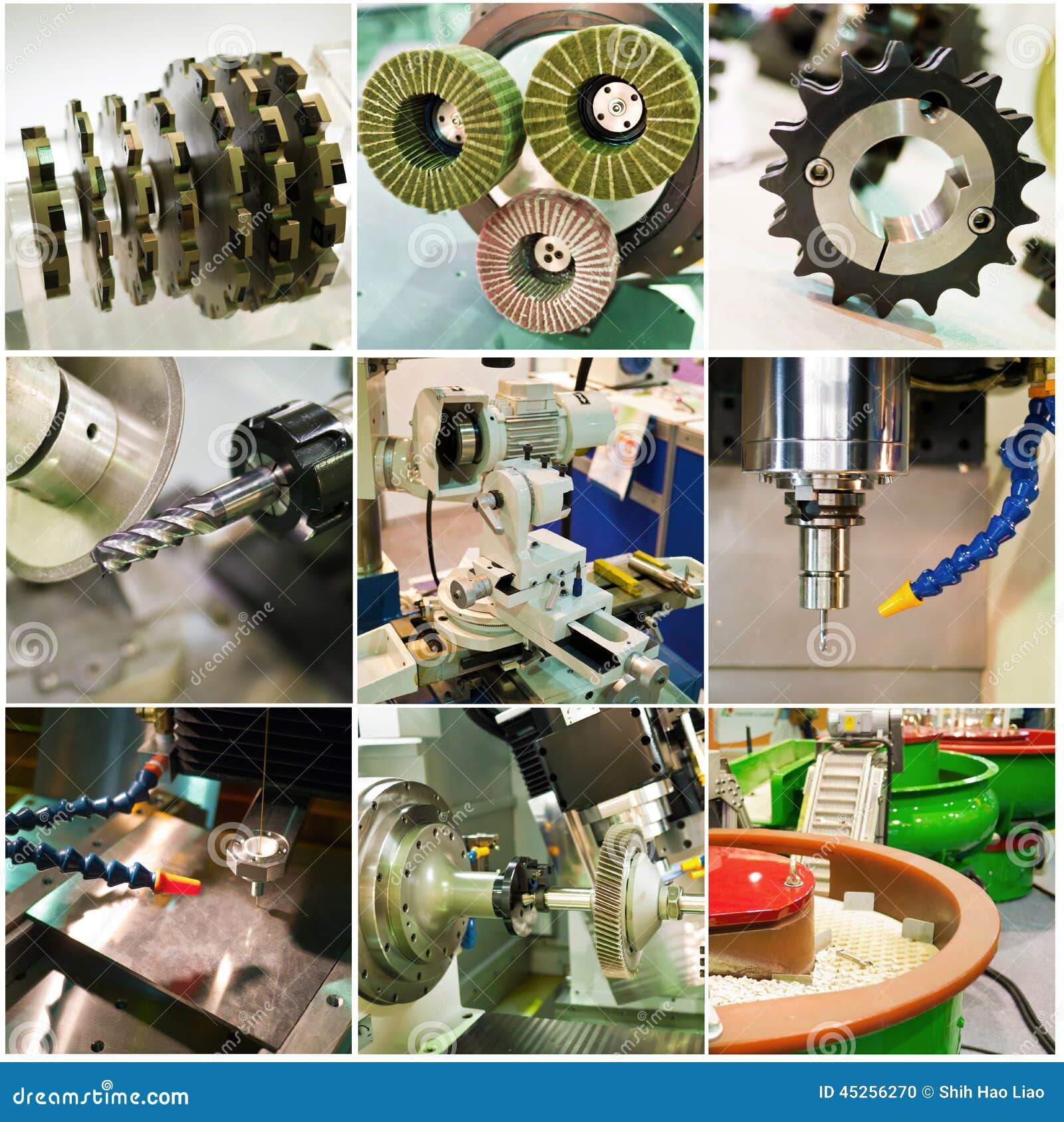 Collection of Machine Working Parts Stock Photo - Image of abrasive ...