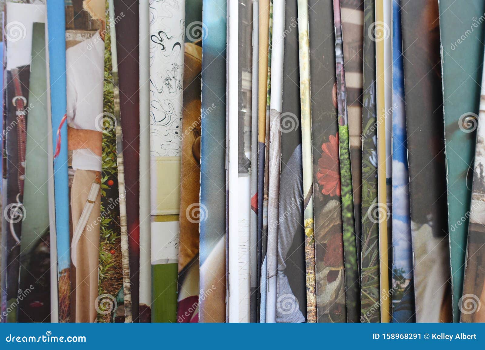 Collection of Magazines and/or Catalogs Background Stock Image - Image ...