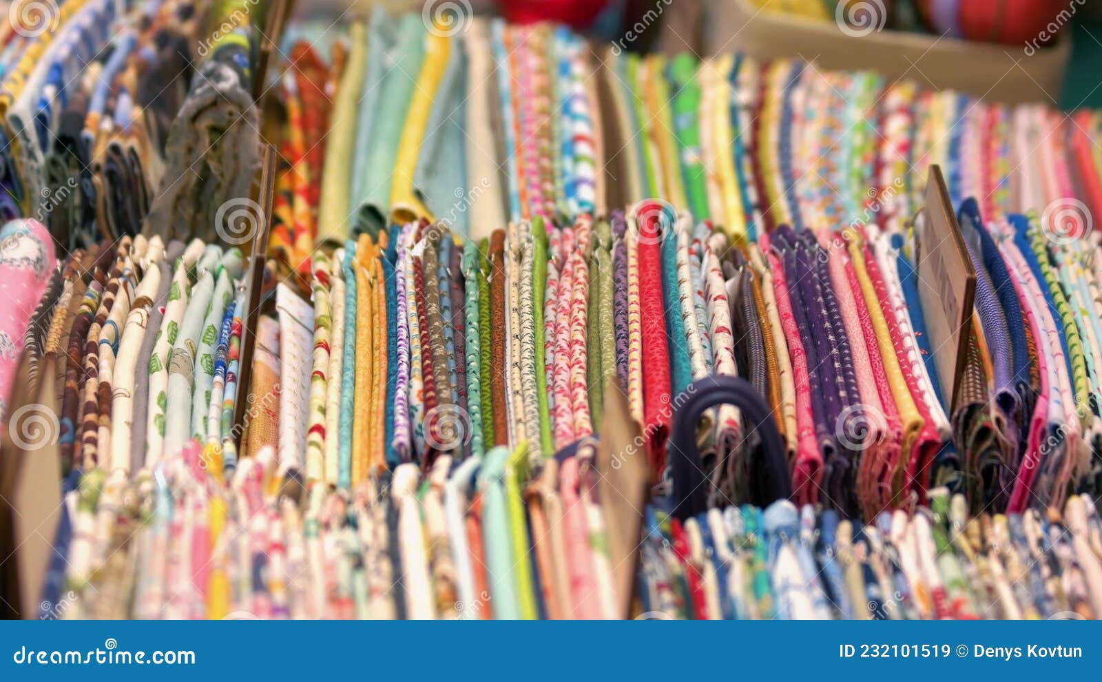 Collection of Many Various Colored Textile Clothes. Stock Video - Video ...