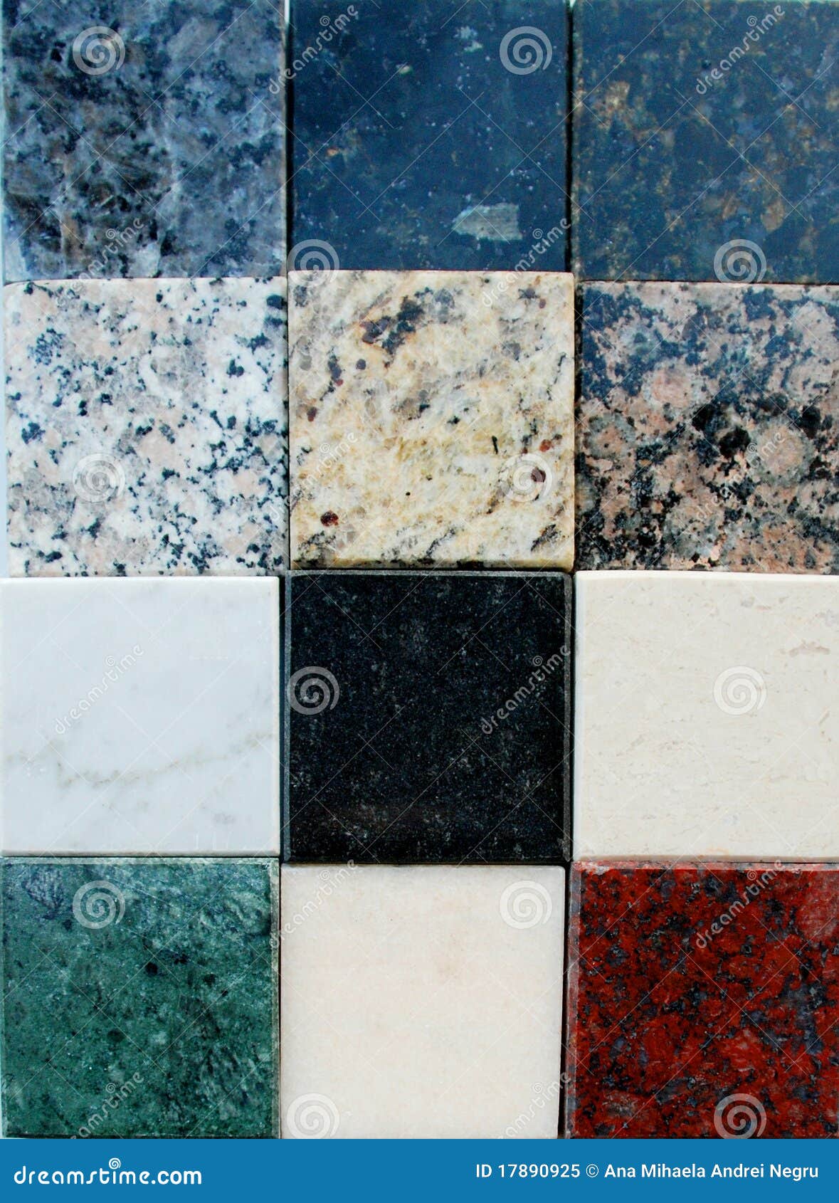 Collection of Marble and Granite Stones Stock Image - Image of black ...