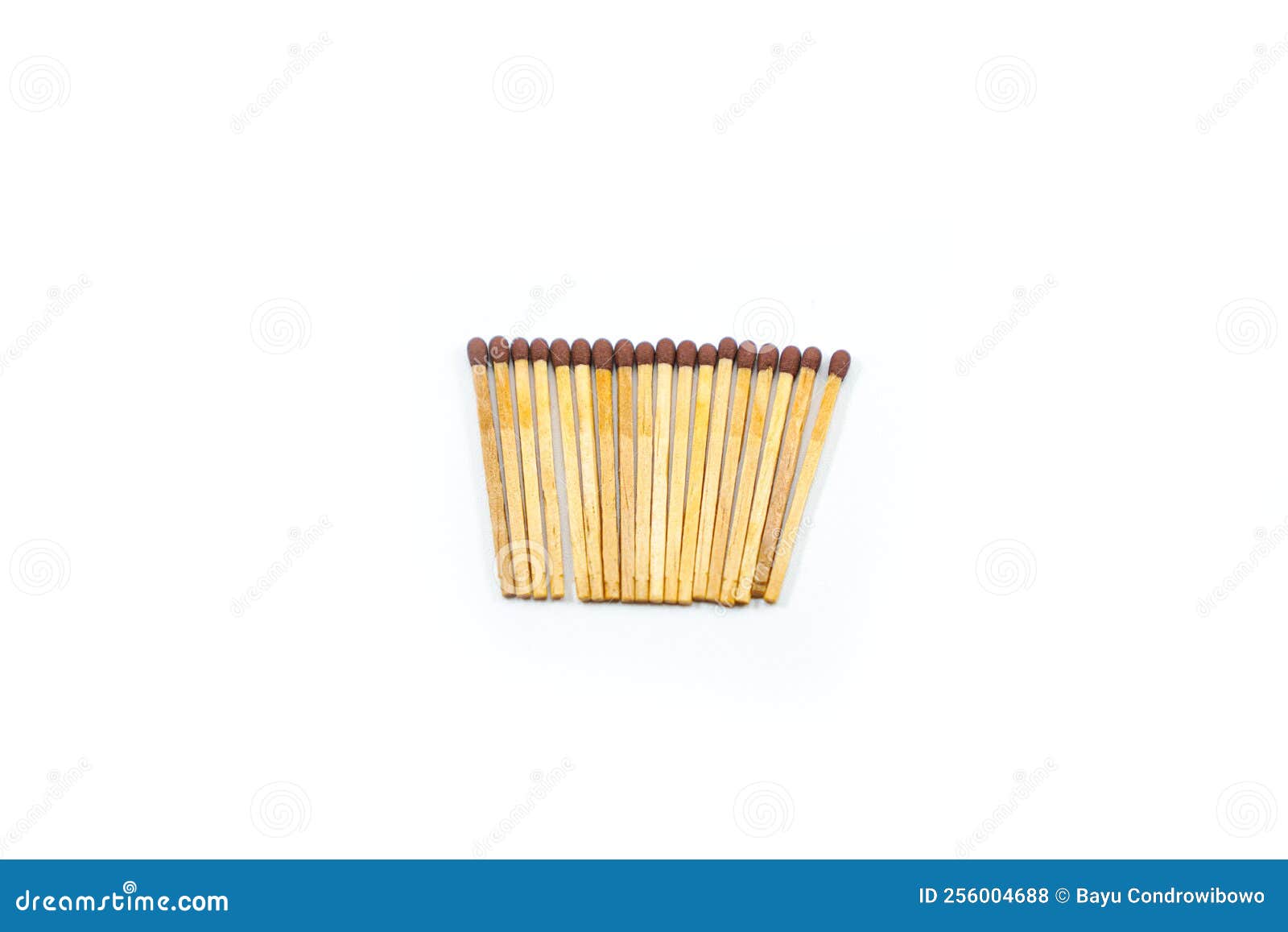 A Collection of Matchsticks Neatly Arranged Isolated on a White Stock ...