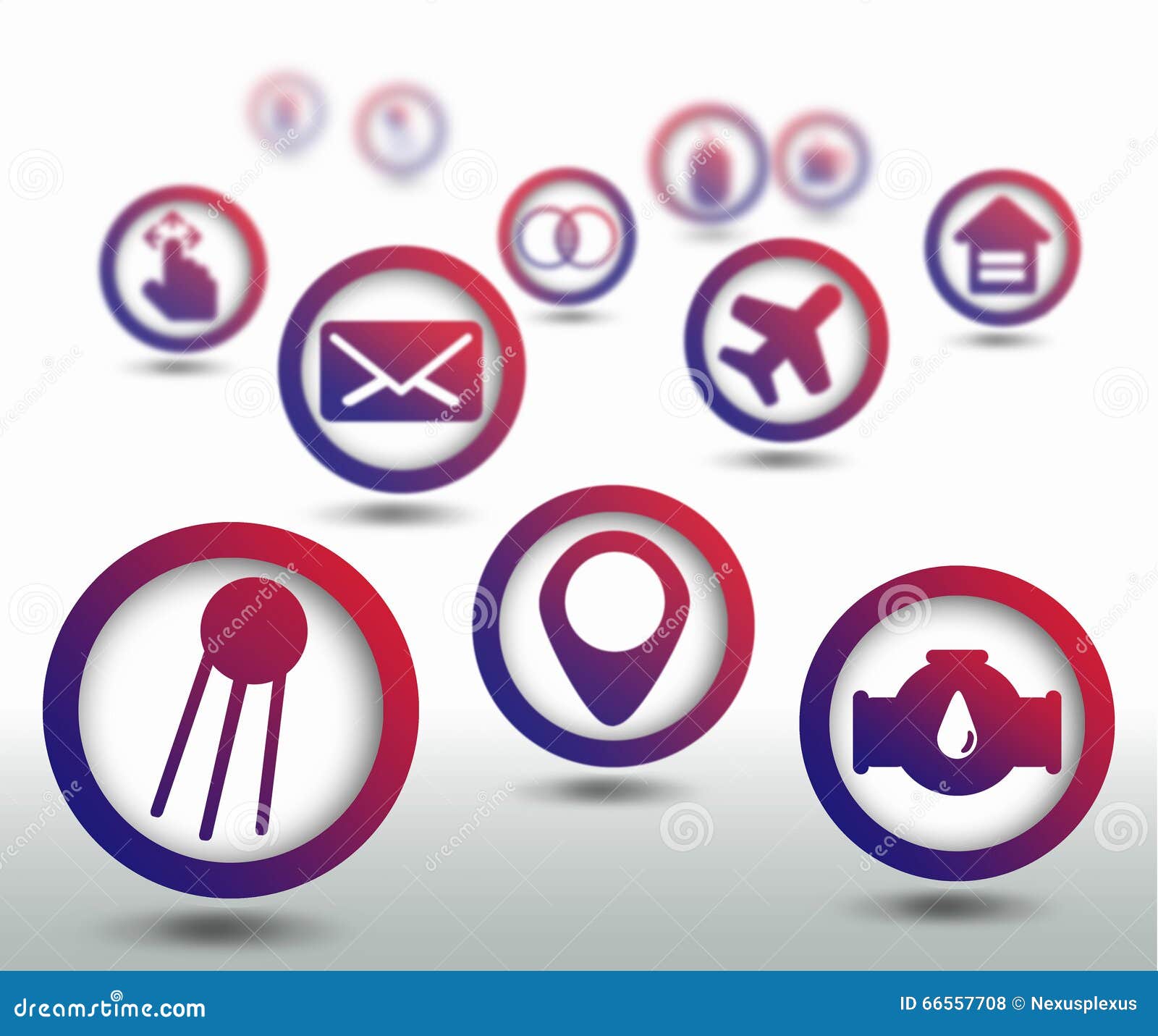 Collection of media icons stock illustration. Illustration of media ...