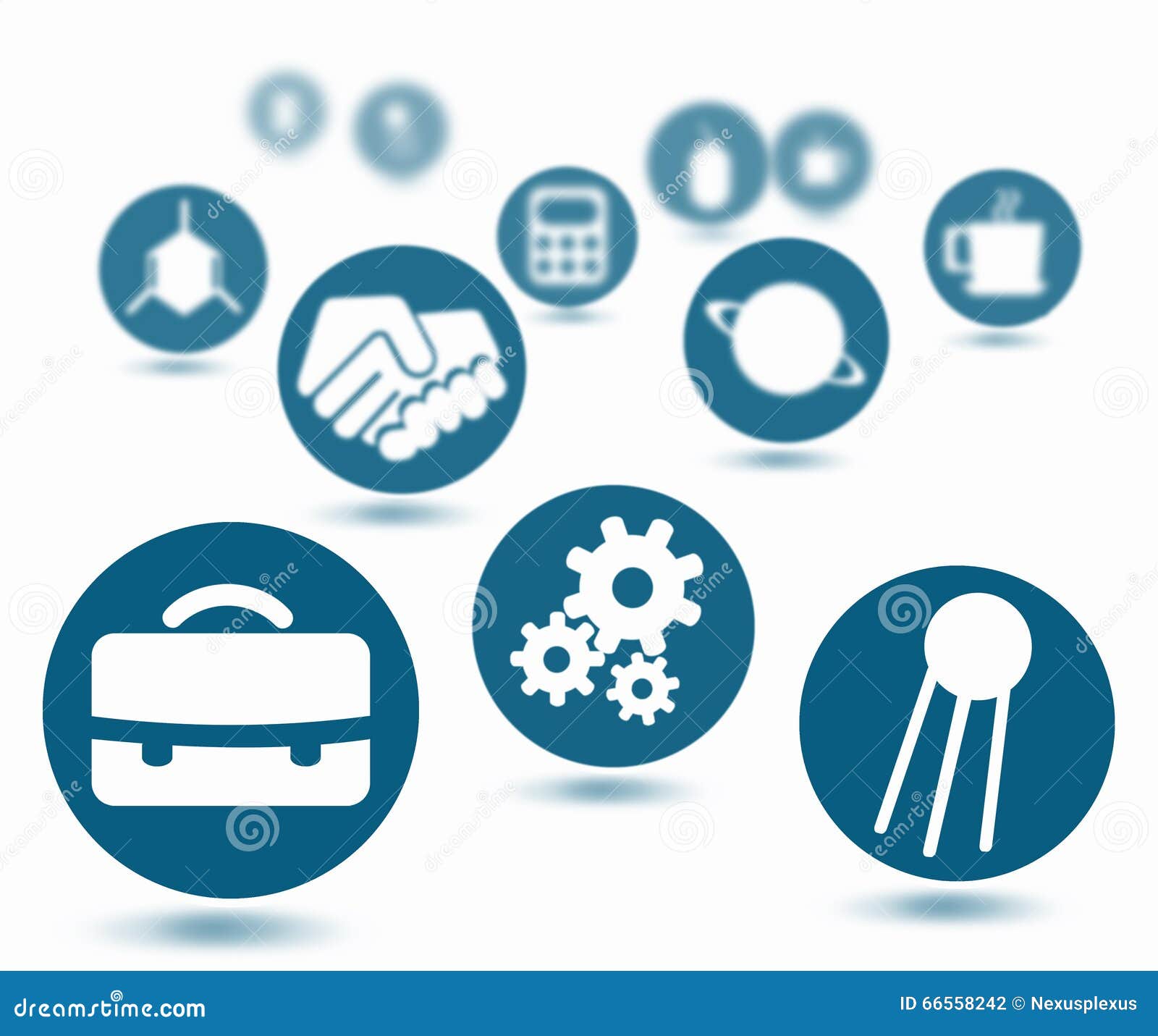 Collection of media icons stock illustration. Illustration of ...