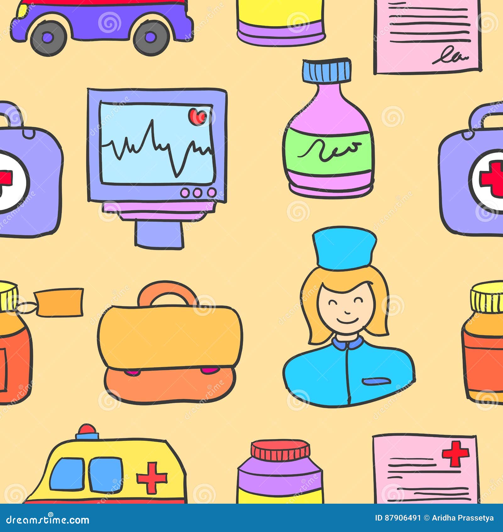 Collection of Medical Cartoon Style Editorial Photo - Illustration of ...