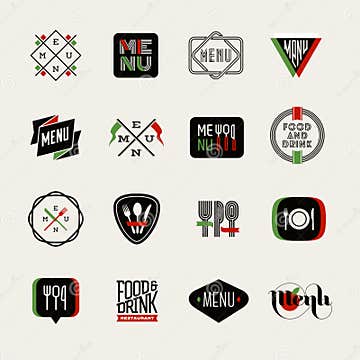 Collection of Menu Design Elements. Vector Illustration Stock Vector ...