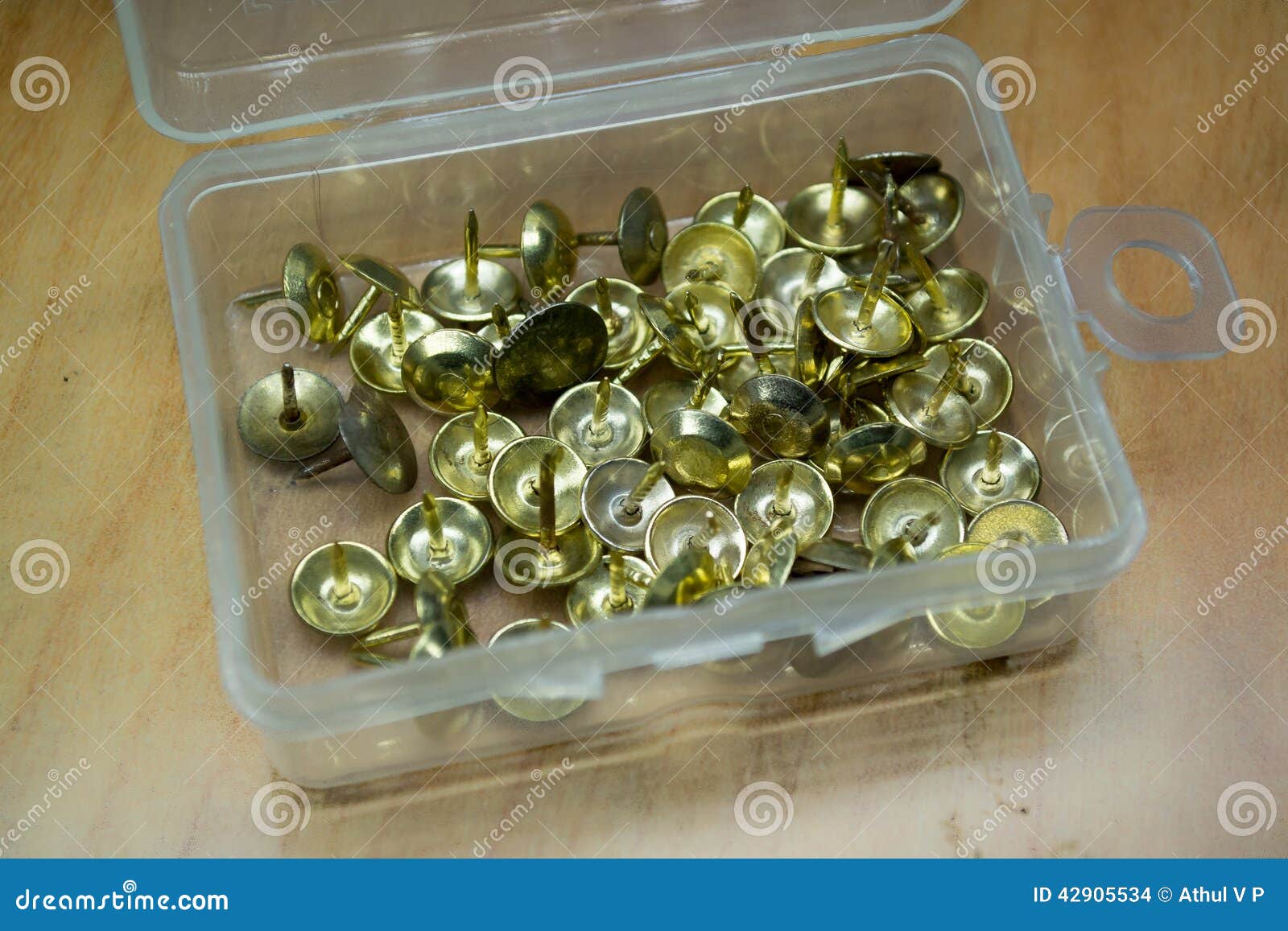 Set Of Collection Of Pins And Nails Over White Isolated Background ...