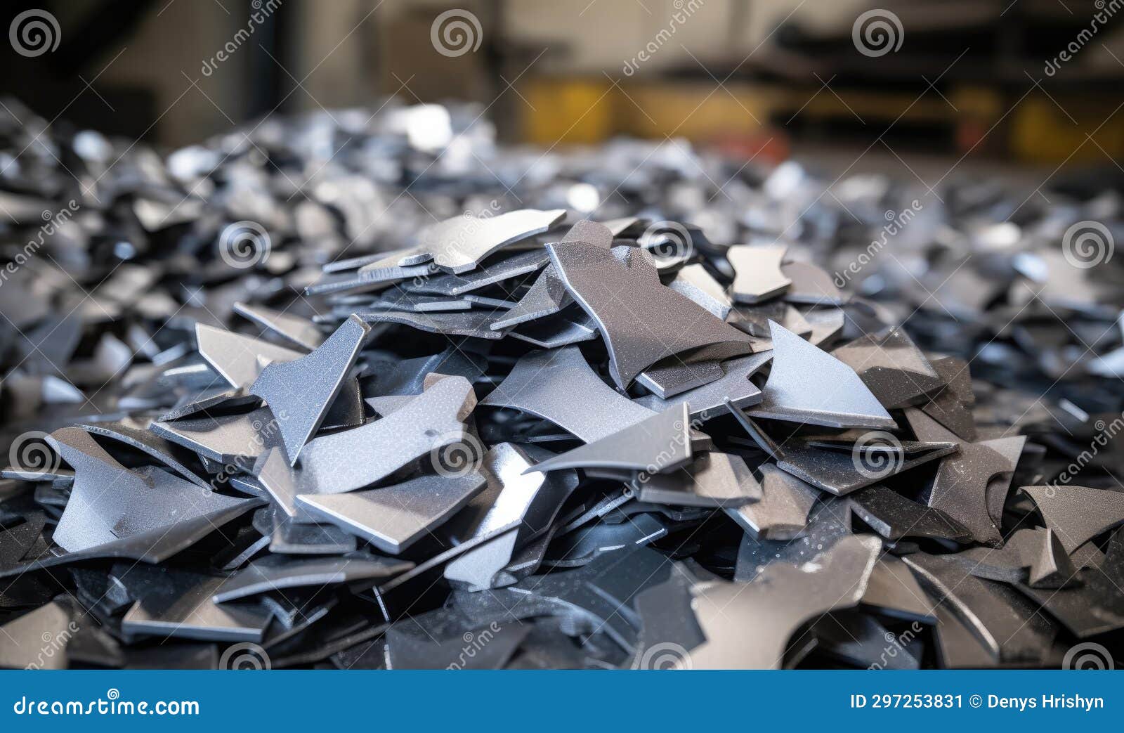 A Collection of Metallic Objects Arranged on a Table Stock Illustration ...