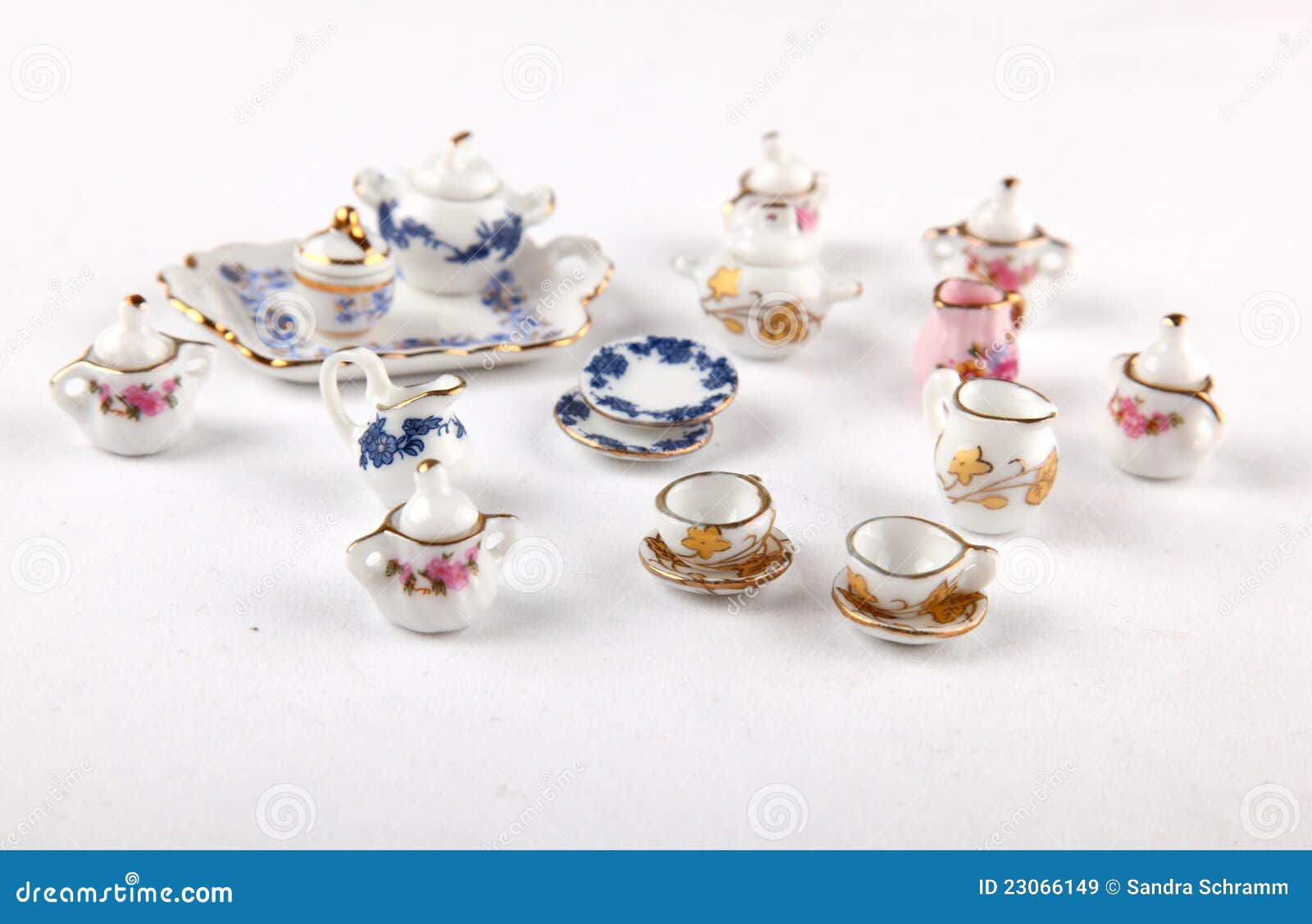 Collection of Miniature Tea Set Stock Image - Image of english, teacup ...