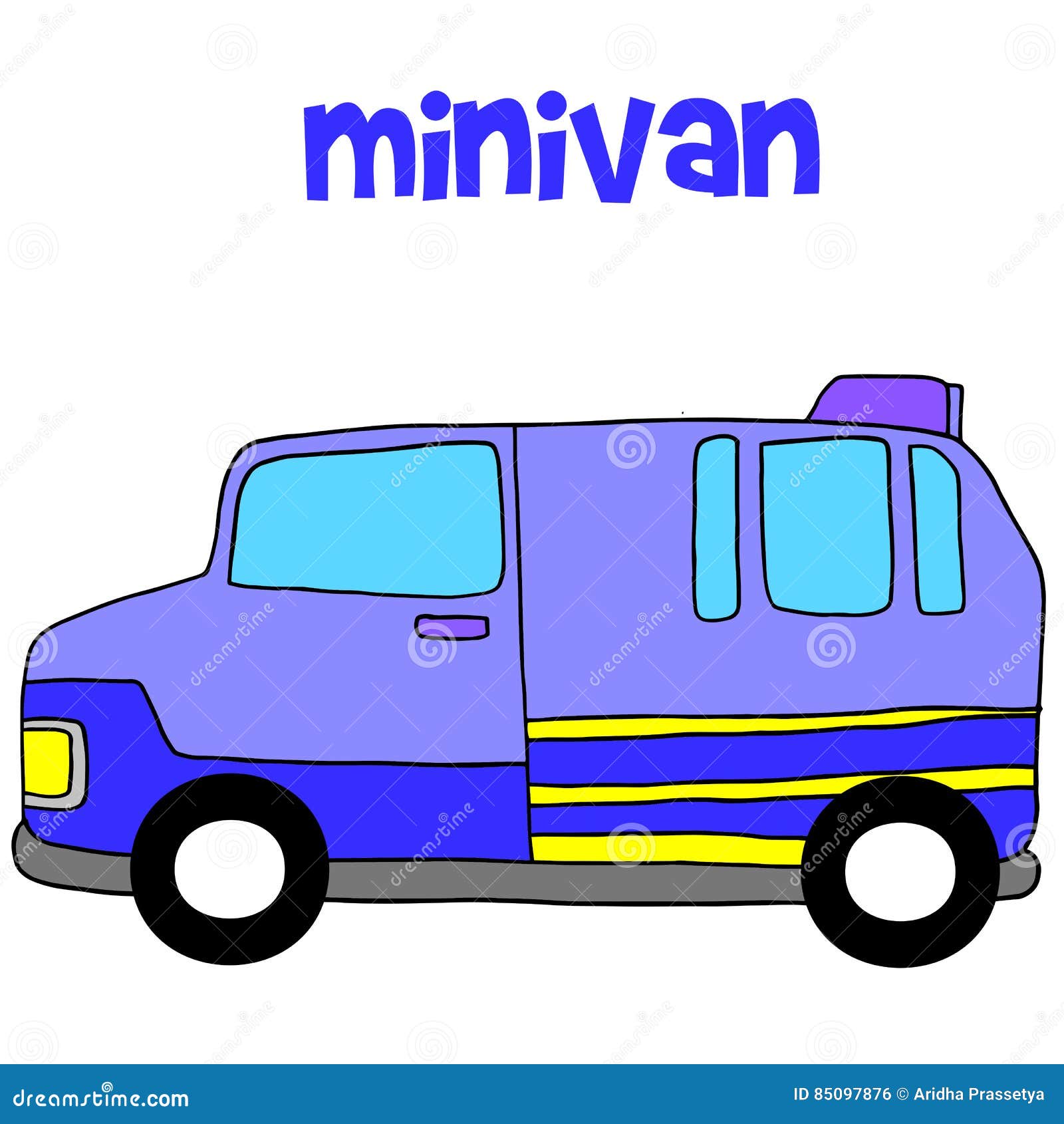 Collection of Minivan Transportation Vector Art Stock Vector ...