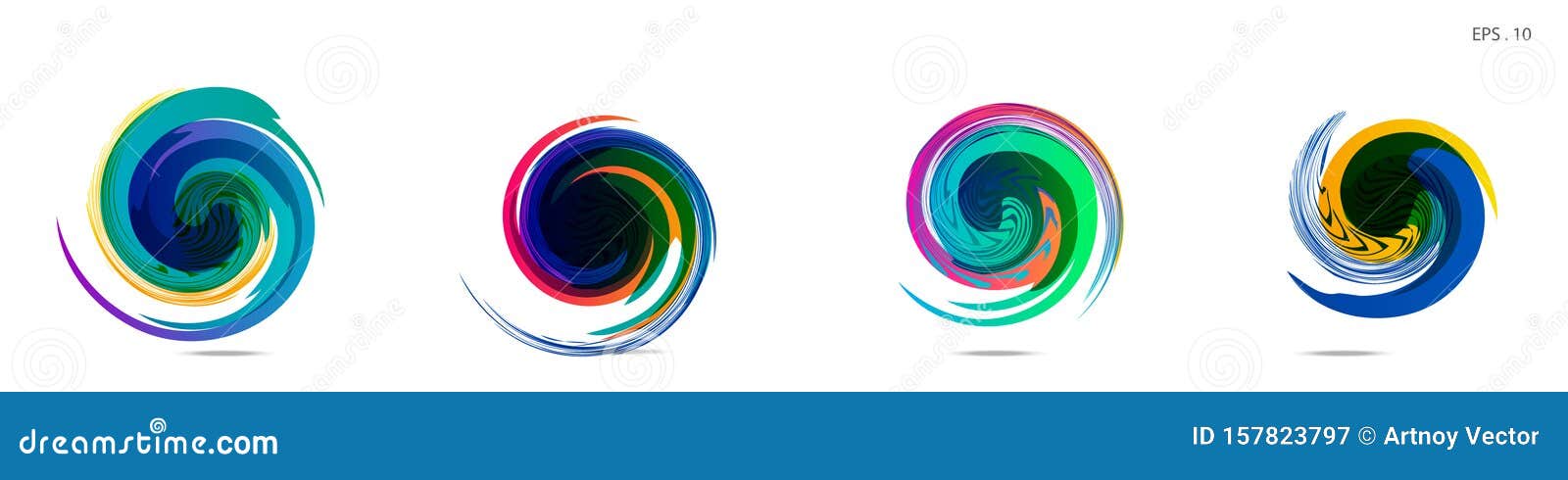 Vortex Vector Background. Templates for Logo Design, Leaflets or ...