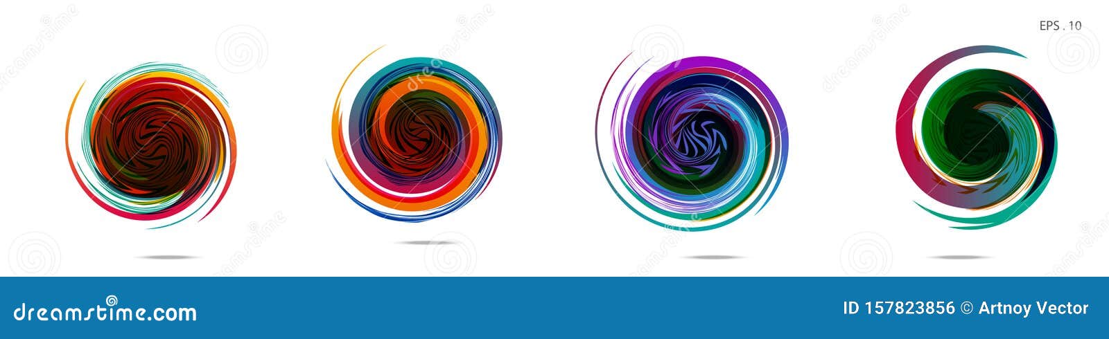 Vortex Vector Background. Templates for Logo Design, Leaflets or ...