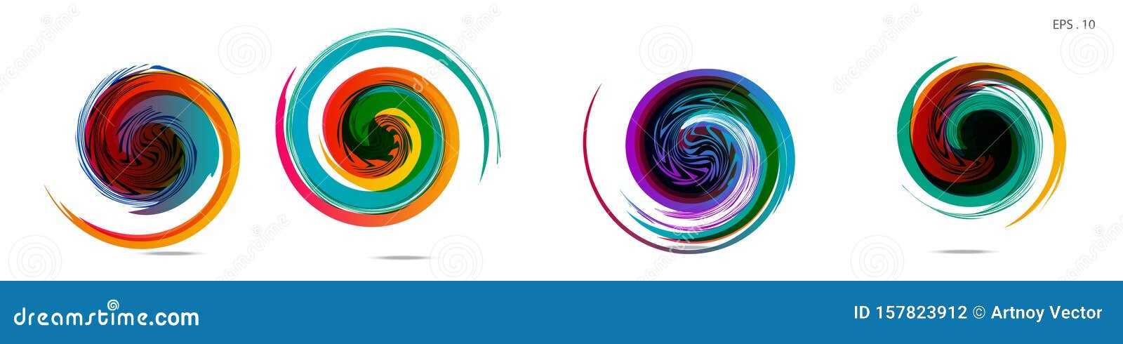 Vortex Vector Background. Templates for Logo Design, Leaflets or ...