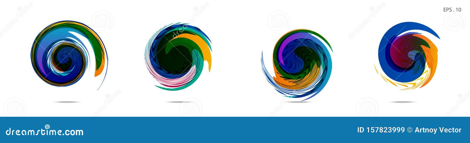 Vortex Vector Background. Templates for Logo Design, Leaflets or ...