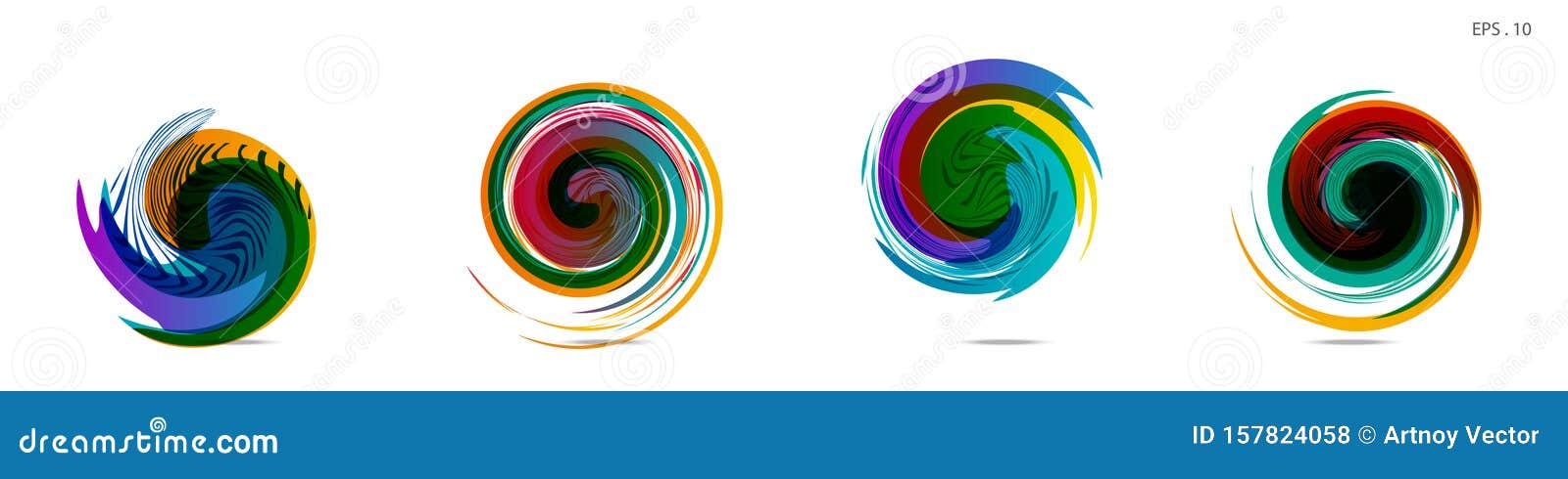 Vortex Vector Background. Templates for Logo Design, Leaflets or ...