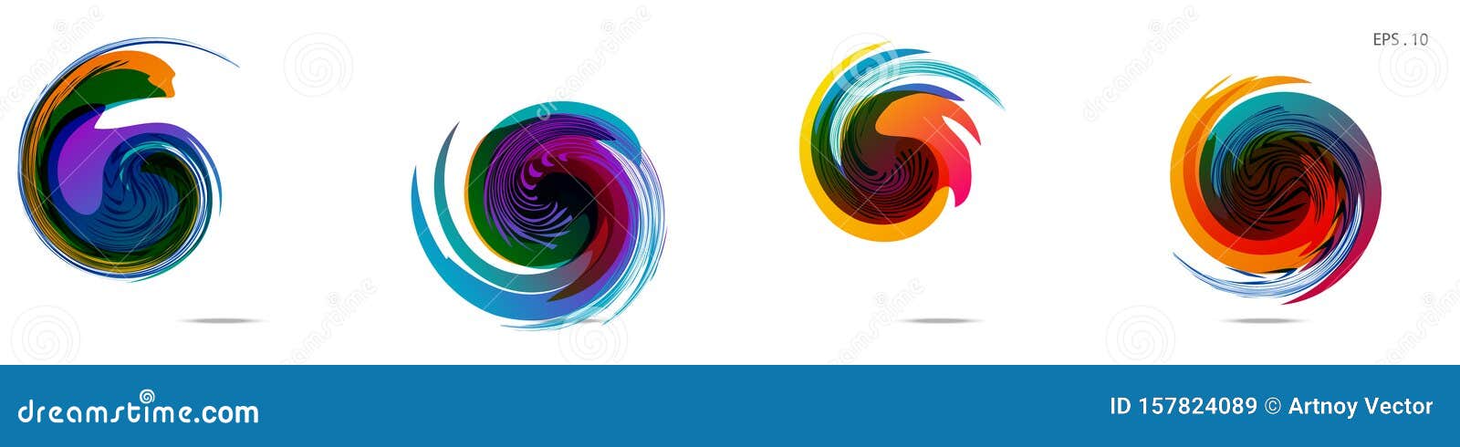 Vortex Vector Background. Templates for Logo Design, Leaflets or ...