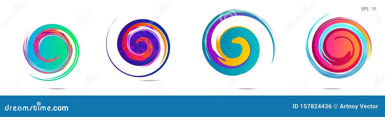 Vortex Vector Background. Templates for Logo Design, Leaflets or ...