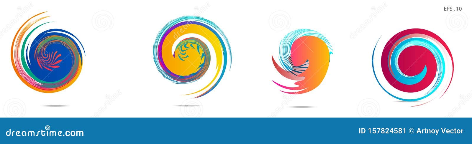 Vortex Vector Background. Templates for Logo Design, Leaflets or ...