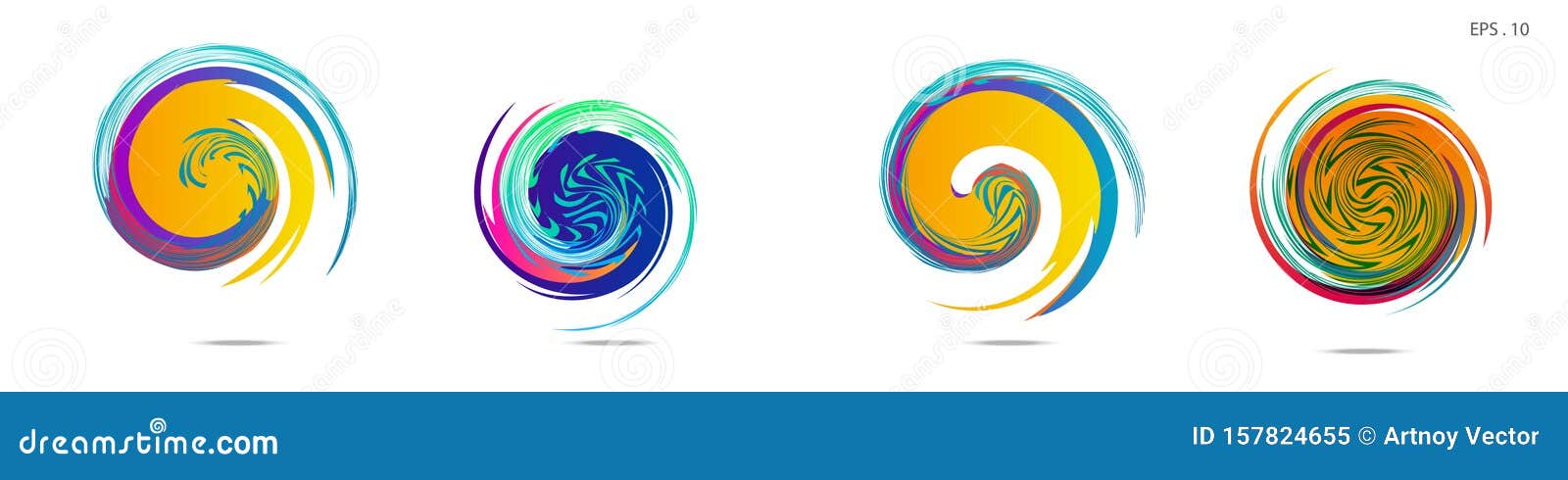 Vortex Vector Background. Templates for Logo Design, Leaflets or ...