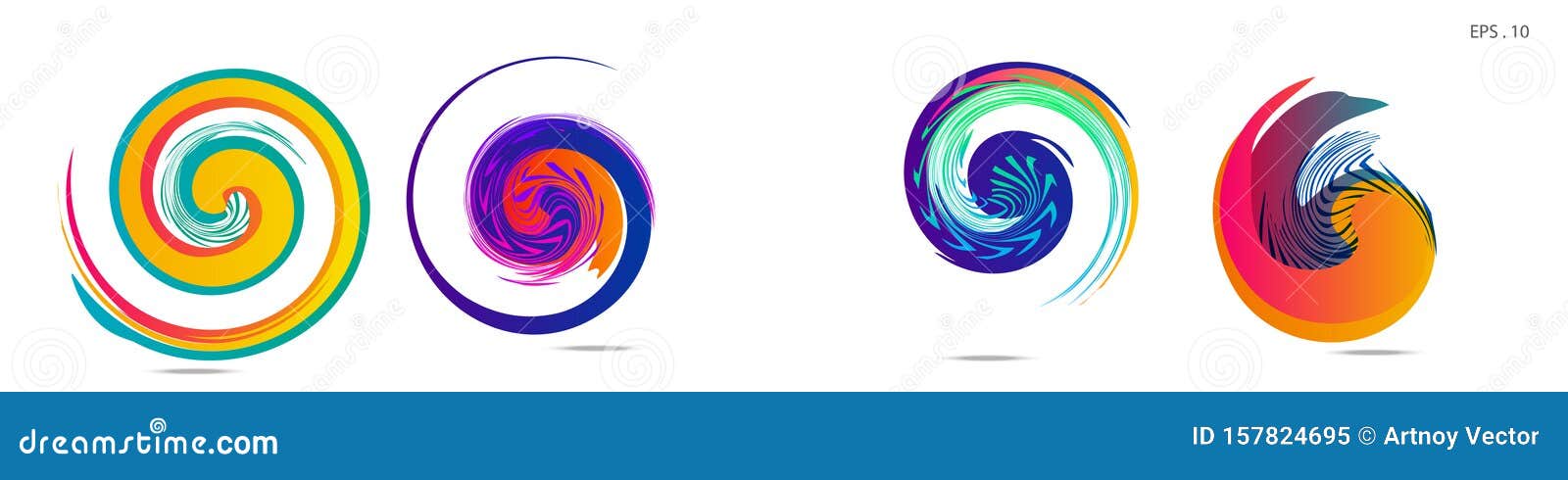 Vortex Vector Background. Templates for Logo Design, Leaflets or ...