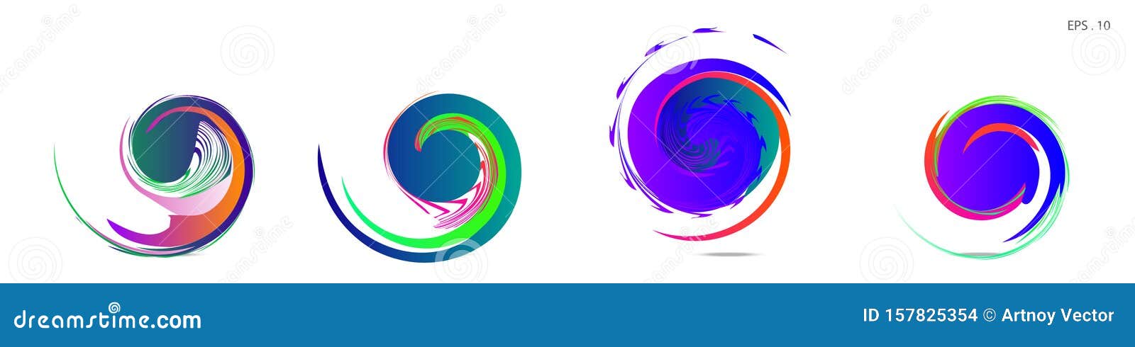 Vortex Vector Background. Templates for Logo Design, Leaflets or ...