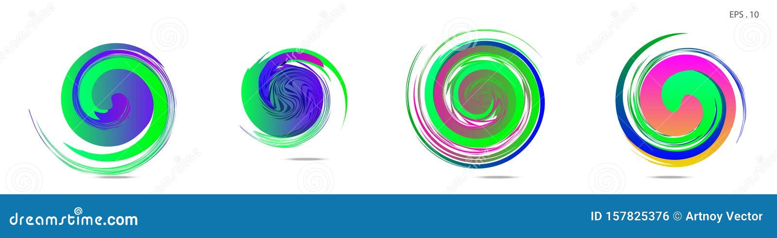 Vortex Vector Background. Templates for Logo Design, Leaflets or ...