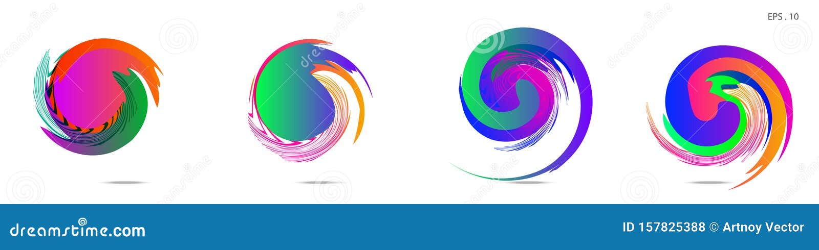 Vortex Vector Background. Templates for Logo Design, Leaflets or ...