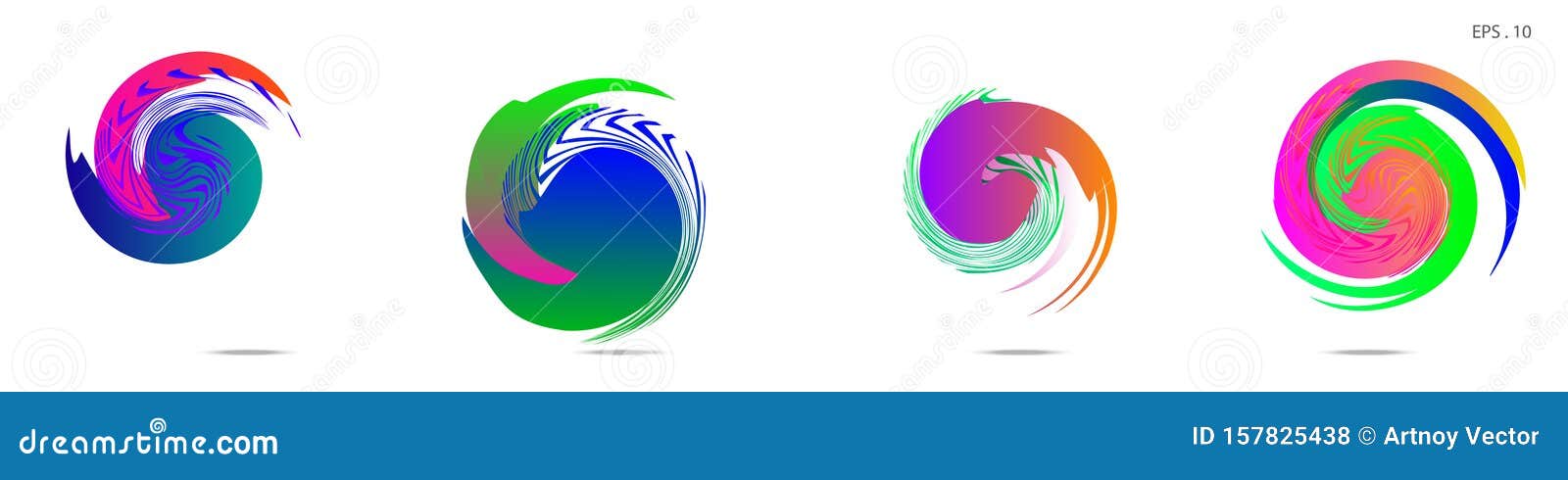 Vortex Vector Background. Templates for Logo Design, Leaflets or ...