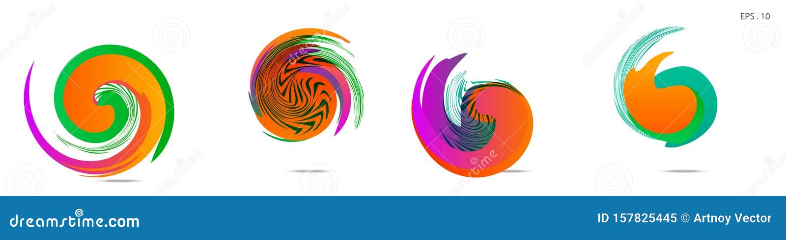Vortex Vector Background. Templates for Logo Design, Leaflets or ...