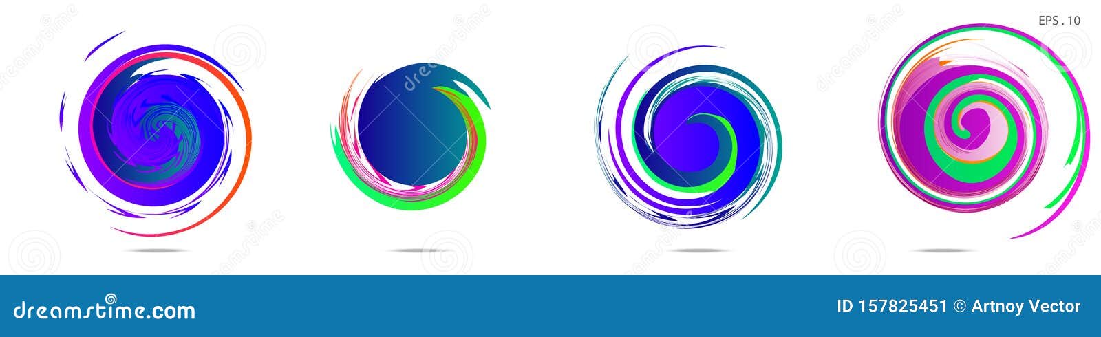 Vortex Vector Background. Templates for Logo Design, Leaflets or ...