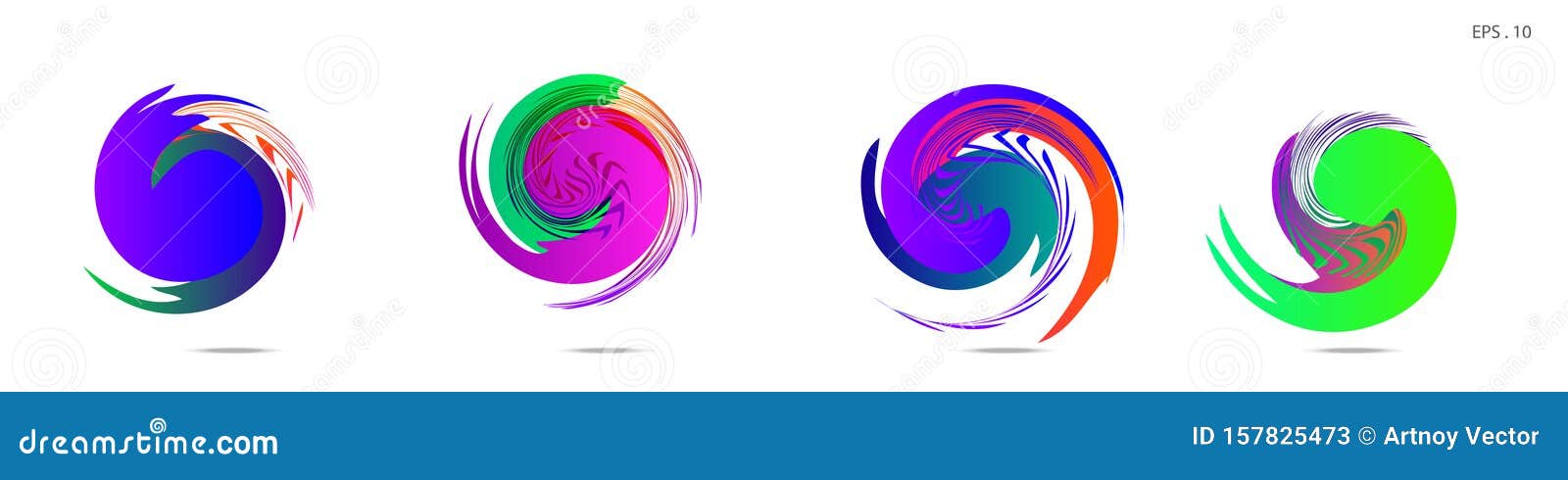 Vortex Vector Background. Templates for Logo Design, Leaflets or ...