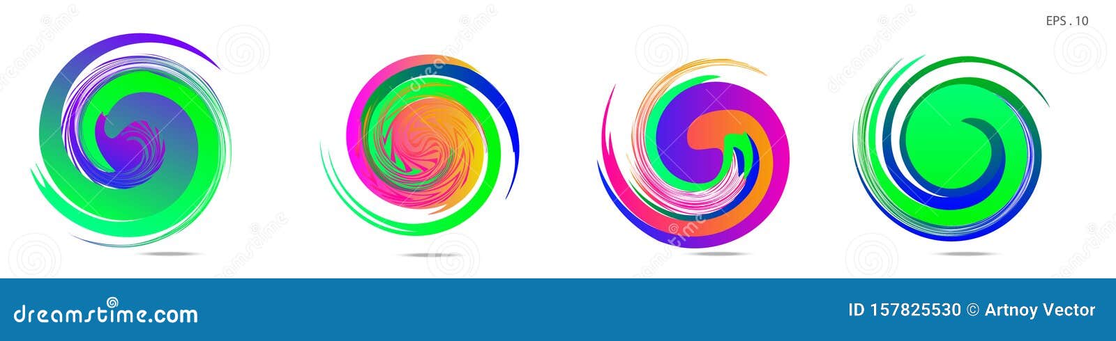 Vortex Vector Background. Templates for Logo Design, Leaflets or ...