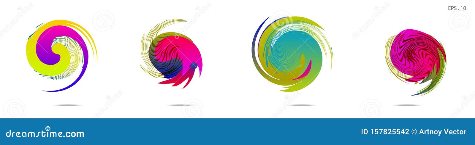 Vortex Vector Background. Templates for Logo Design, Leaflets or ...