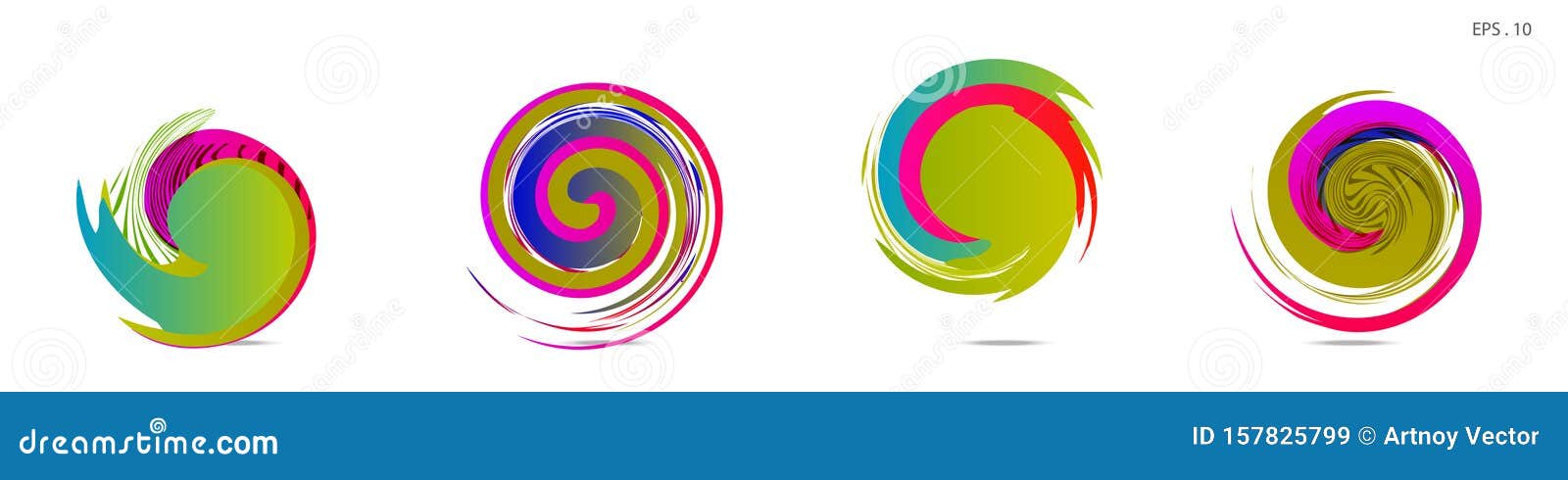 Vortex Vector Background. Templates for Logo Design, Leaflets or ...