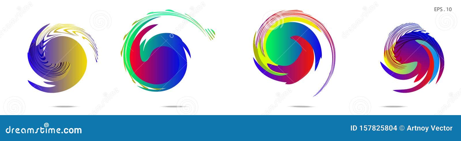 Vortex Vector Background. Templates for Logo Design, Leaflets or ...